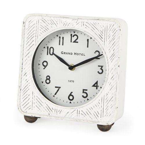 Mercana Karl Rounded Square Tabletop Clocks – One Common