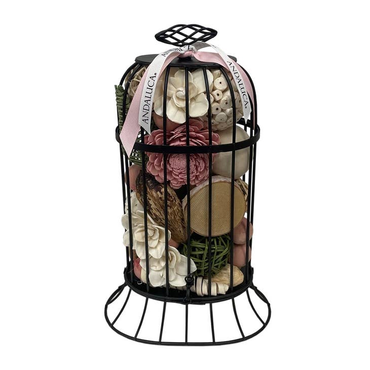 Andaluca Caged Potpourri Garden Bell Peony & Oak – One Common